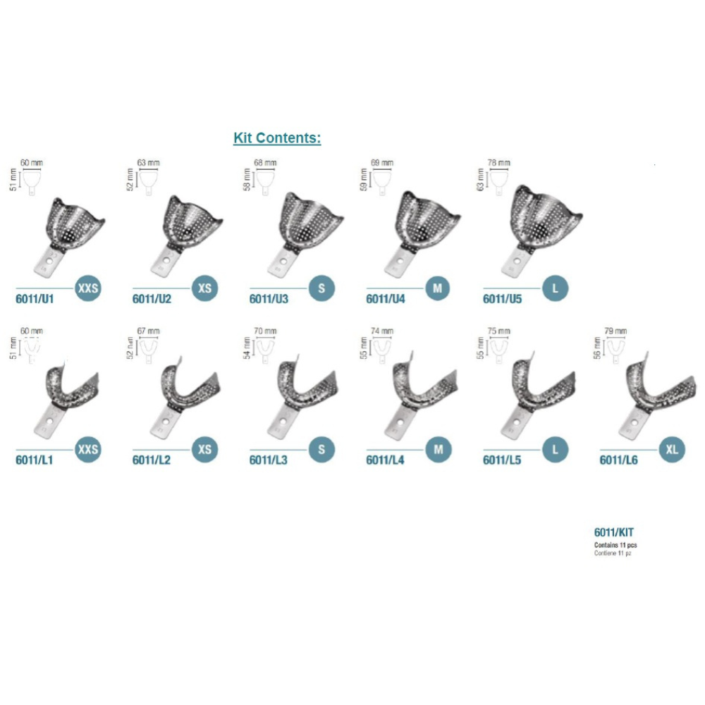 IMPRESSION TRAY EDENTULOUS KIT IVODENT AFRICA